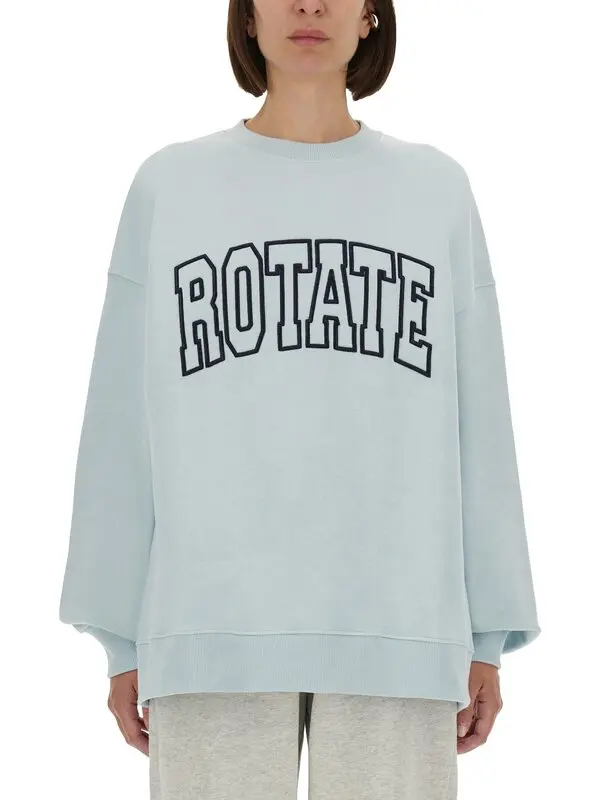 Remain Birger Christensen Logo Sweatshirt - Baby Blue