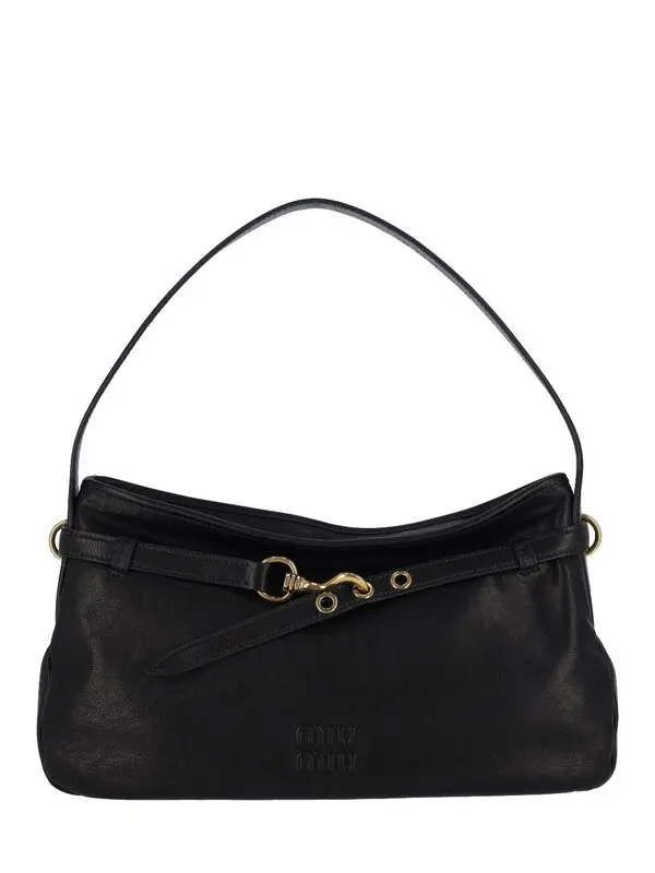 Miu Miu Aventure Medium Shoulder Bag - Black