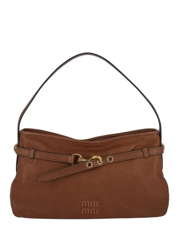Miu Miu Aventure Medium Shoulder Bag - Brown