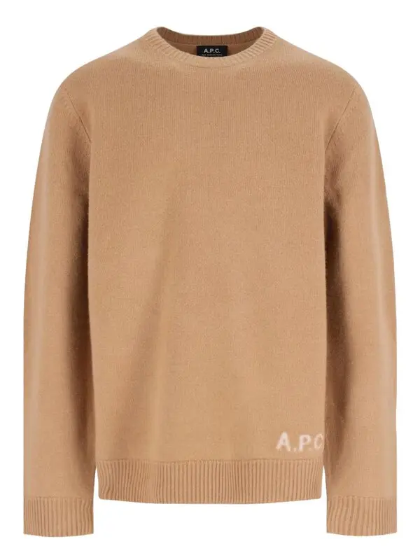 A.p.c. Merino Wool Sweater - Brown