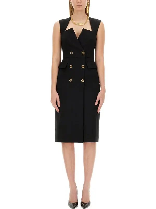 Moschino Crepe Dress - Black