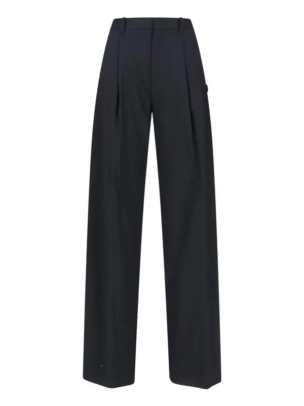 Moncler X Ee72 Edward Enninful Wool Pants - Black