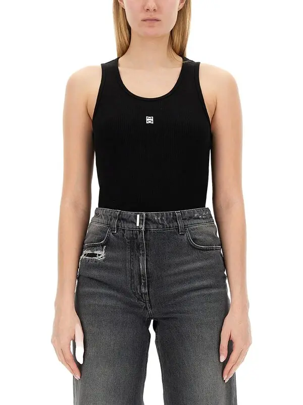 Givenchy Cotton Tank Top - Black