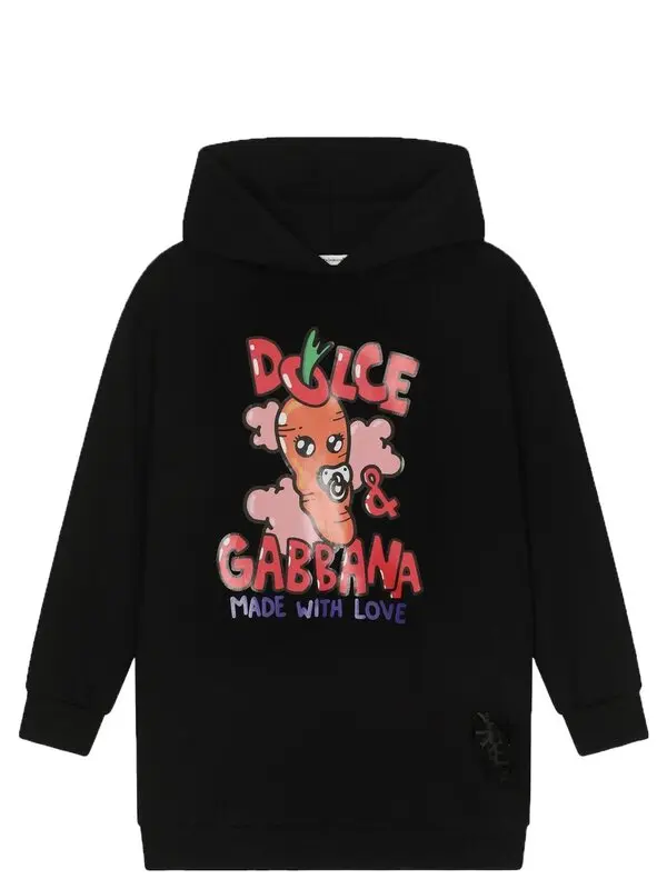Dolce & Gabbana Hooded Dress - Black