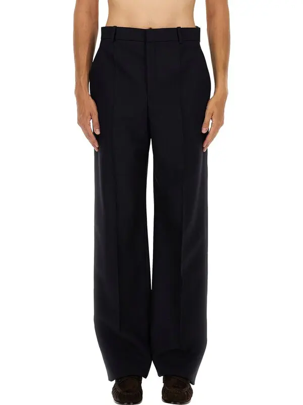 Saint Laurent High-waisted Trousers - Blue