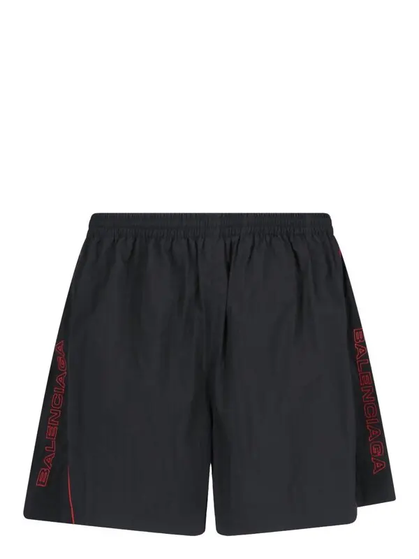 Fear Of God Logo Jogger Shorts - Black