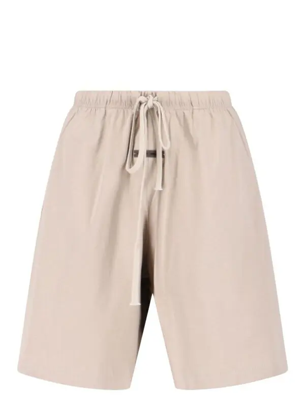 Fear Of God Timber Track Shorts - Beige