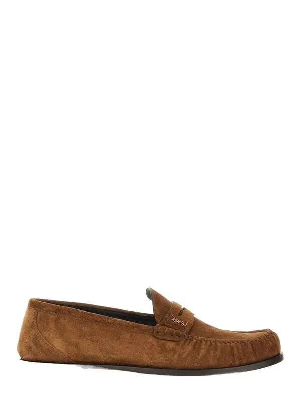 Saint Laurent Suede Moccasin - Brown
