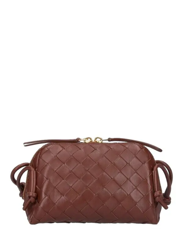 Bottega Veneta Concert Clutch - Brown