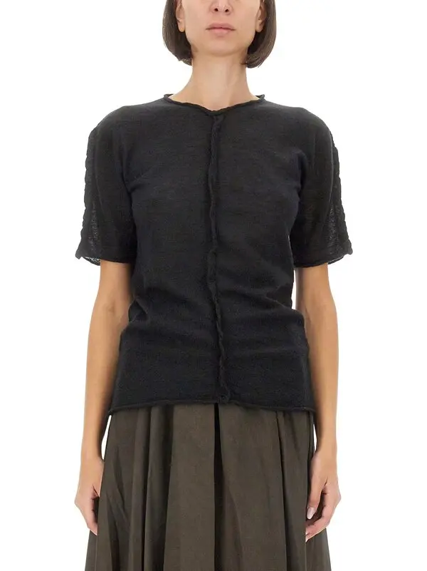 UMA WANG Cashmere T-shirt - Black