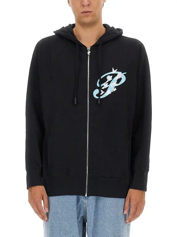 3.PARADIS Zip Sweatshirt - Black