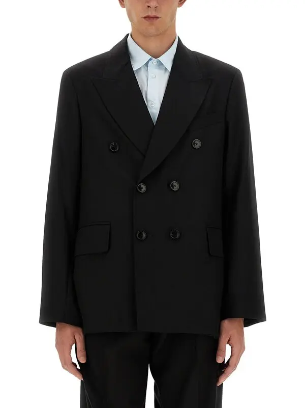 Our Legacy Double-breasted Wool Jacket - Black