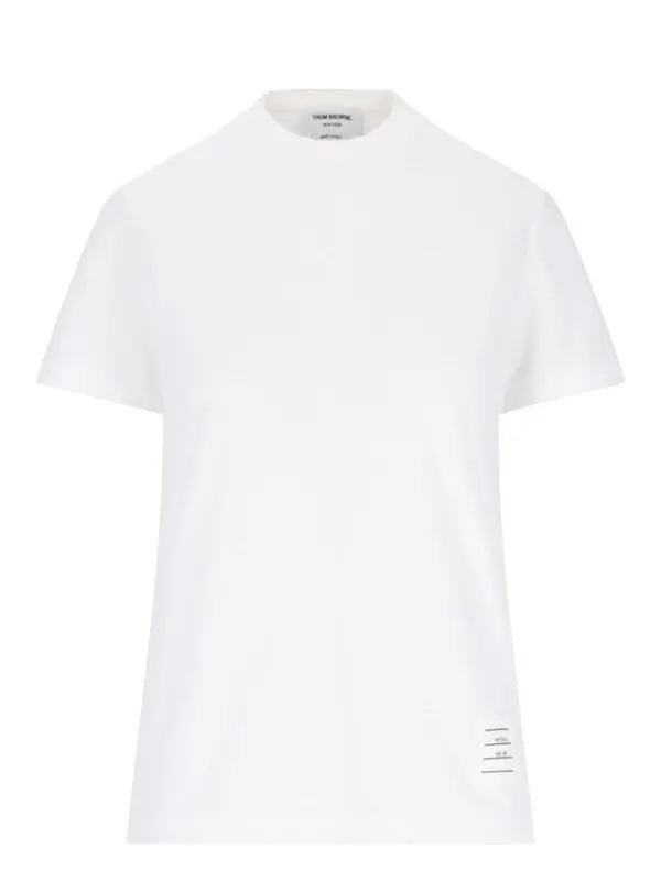 Thom Browne Striped Band T-shirt - White