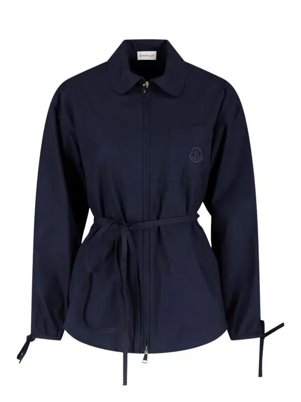 Moncler Virgin Wool Shirt Jacket - Blue