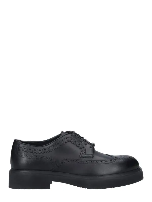 FERRAGAMO Logo Derby Shoes - Black