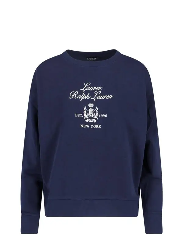 GOLDEN GOOSE Logo Cotton Sweatshirt - Blue