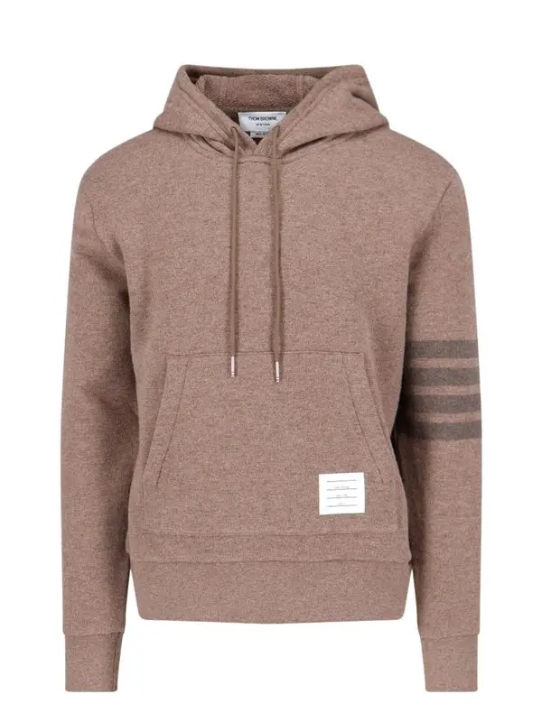 Thom Browne Hooded Wool Sweater - Brown