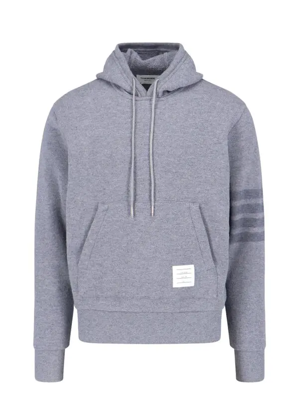Thom Browne Hooded Wool Sweater - Gray