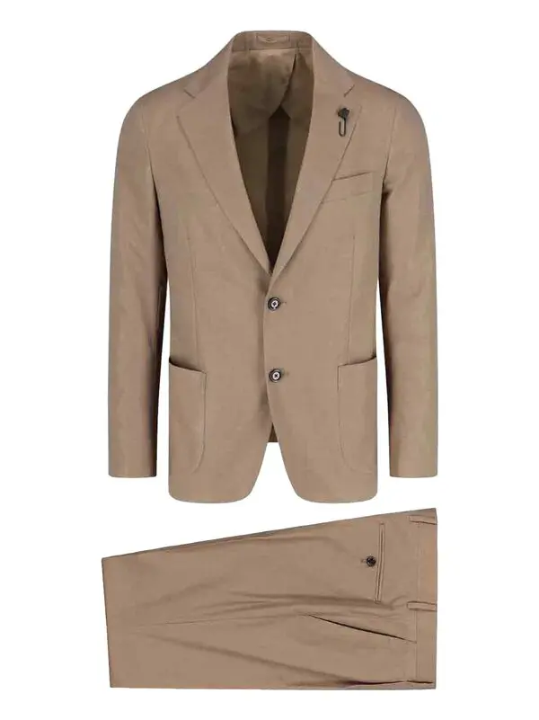 LARDINI Single-breasted Suit - Brown