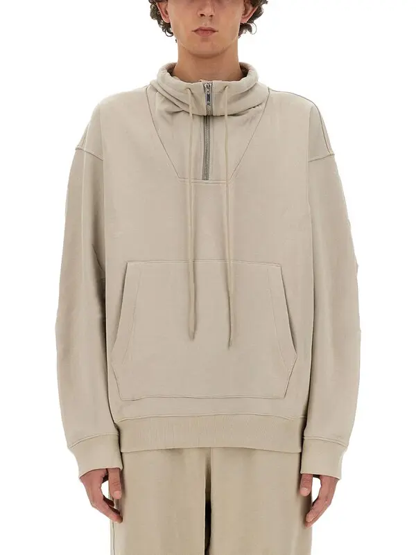 Helmut Lang Zip-up Sweatshirt - Grey