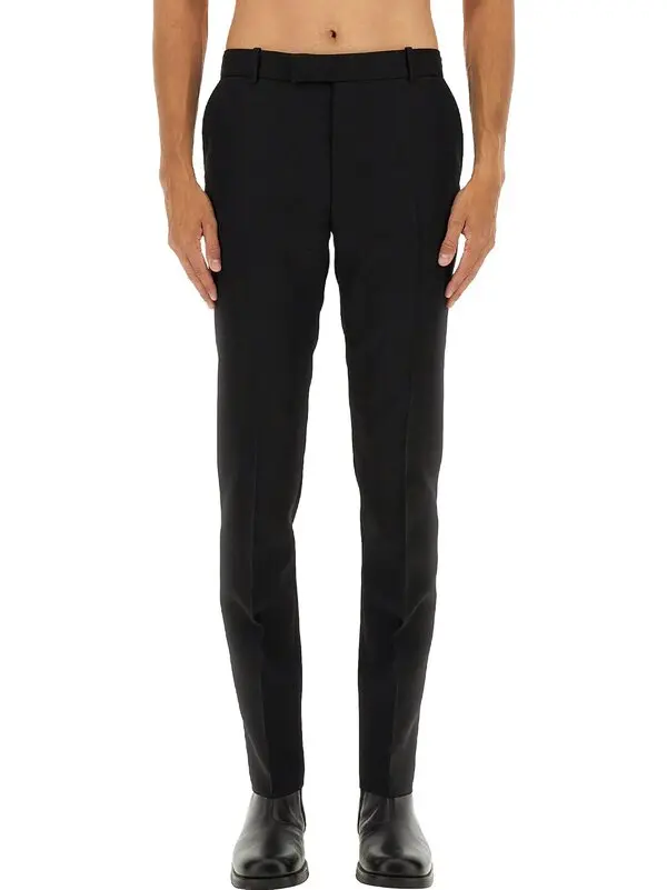 Alexander McQueen Wool Trousers - Black