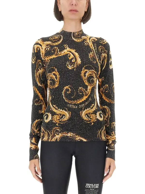 Versace Lurex Knit T-shirt - Multicolour