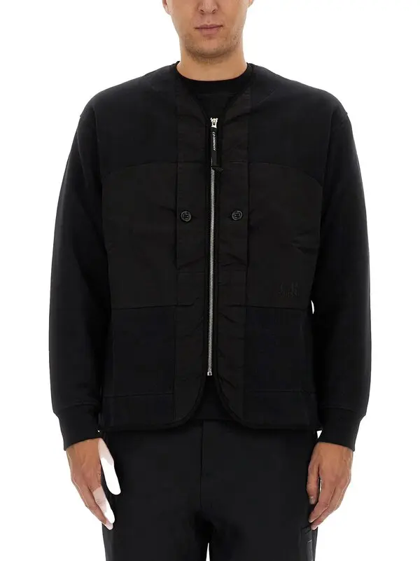 C.P. COMPANY C. P. Company Zip-up Sweatshirt - Black