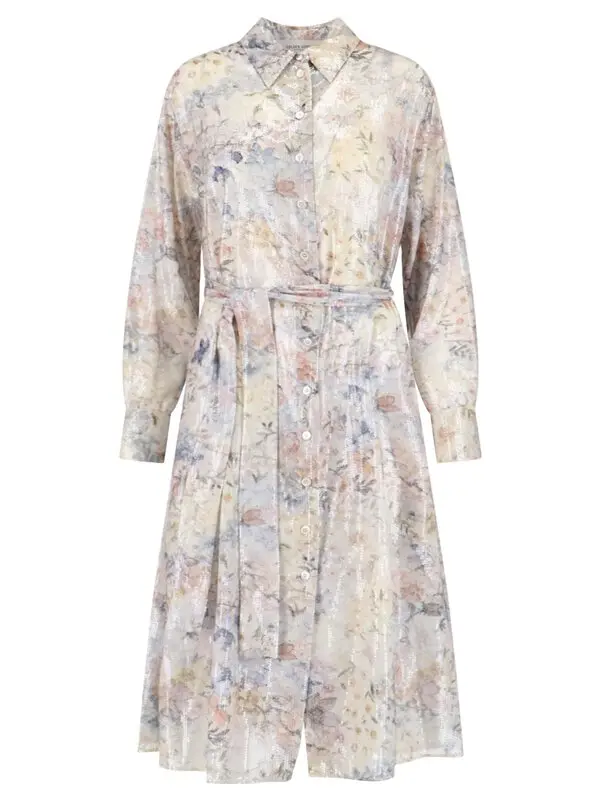 MC2 SAINT BARTH Golden Goose Maxi Shirt Dress - Multi