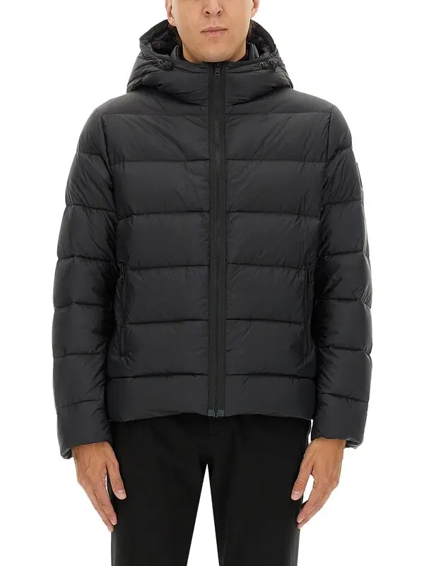 FAY Double Front Down Jacket - Black