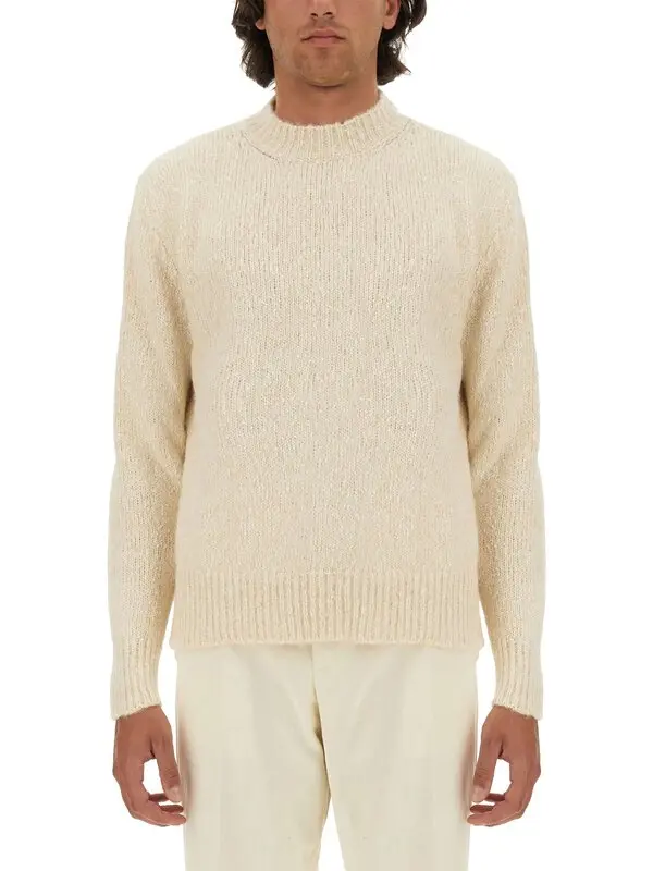 LARDINI Wool Jersey - Beige