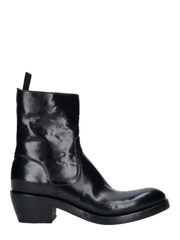 Premiata Calf Leather Ankle Boots - Black