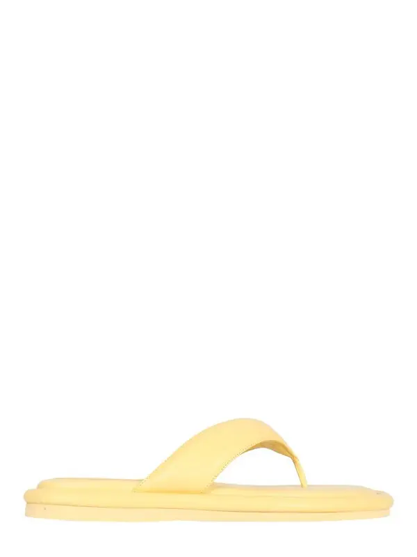 GIA BORGHINI Gia 5 Puffy Flat Sandals - Yellow