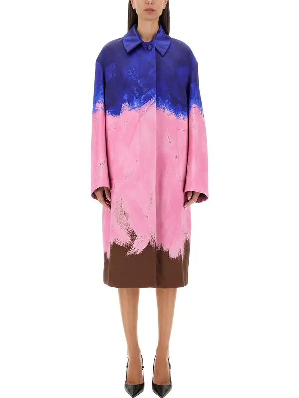 Dries Van Noten Oversized Coat - Multicolour