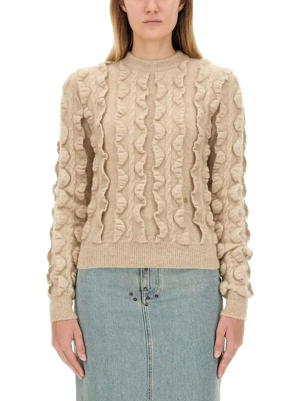 Moschino Wool Blend Sweater - Beige