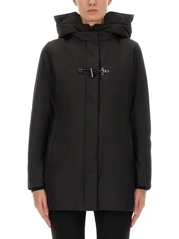 FAY Coat With Toggle - Black