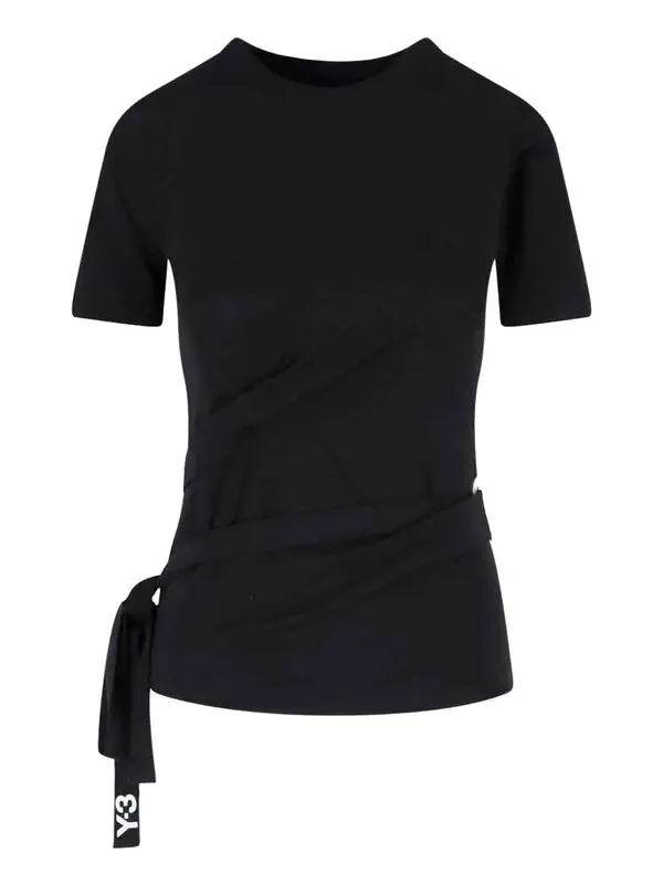 Y3 Belted T-shirt - Black