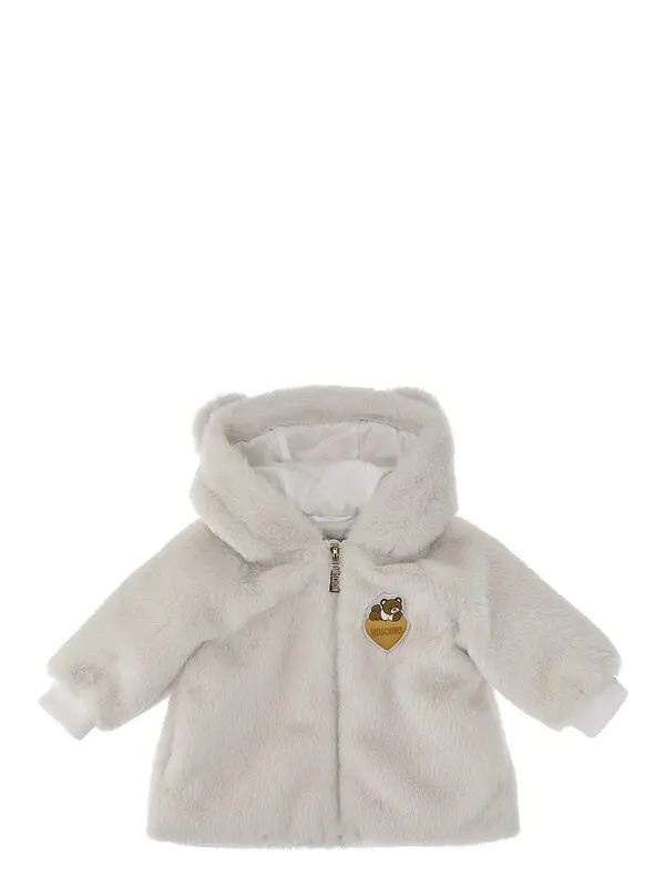 Moschino Teddy Bear Hooded Jacket - White