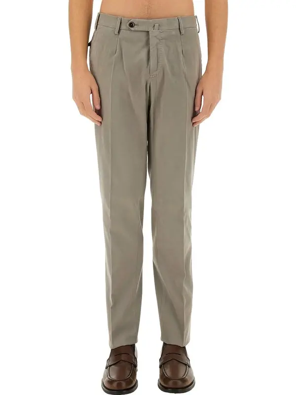PT TORINO Gabardine Trousers - Grey