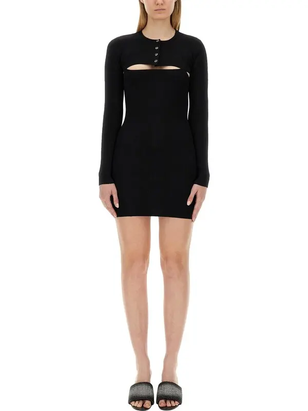 Alexander Wang Knitted Mini Dress - Black