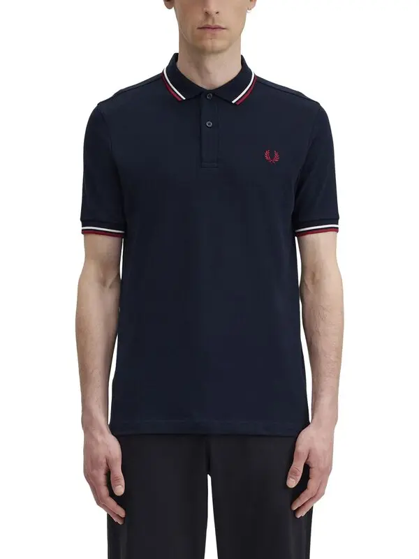 Fred Perry Polo With Logo - Blue