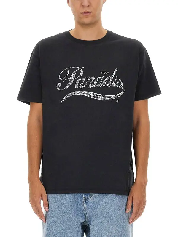 3.PARADIS Coca Cola" T-shirt - Black