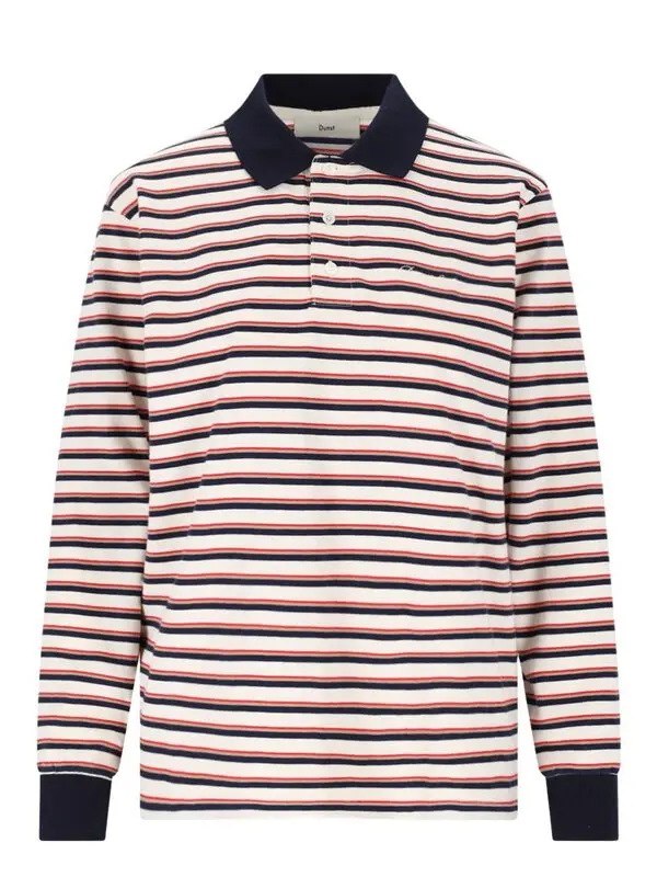 DUNST Striped Cotton T-shirt - Multi