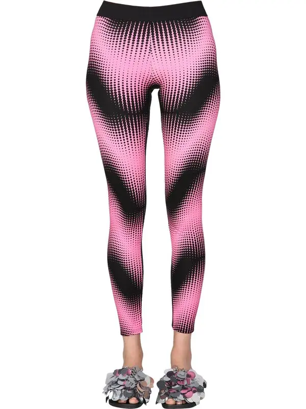 Rabanne Leggings With Logo Band - Pink