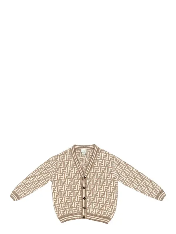 Fendi Ff Chenille Cardigan - Multicolour