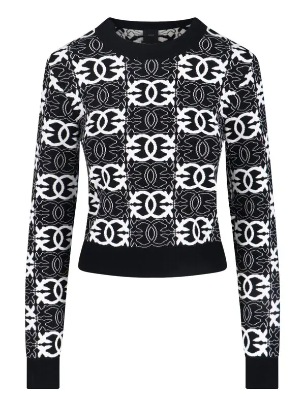 Pinko Love Birds Sweater - Black