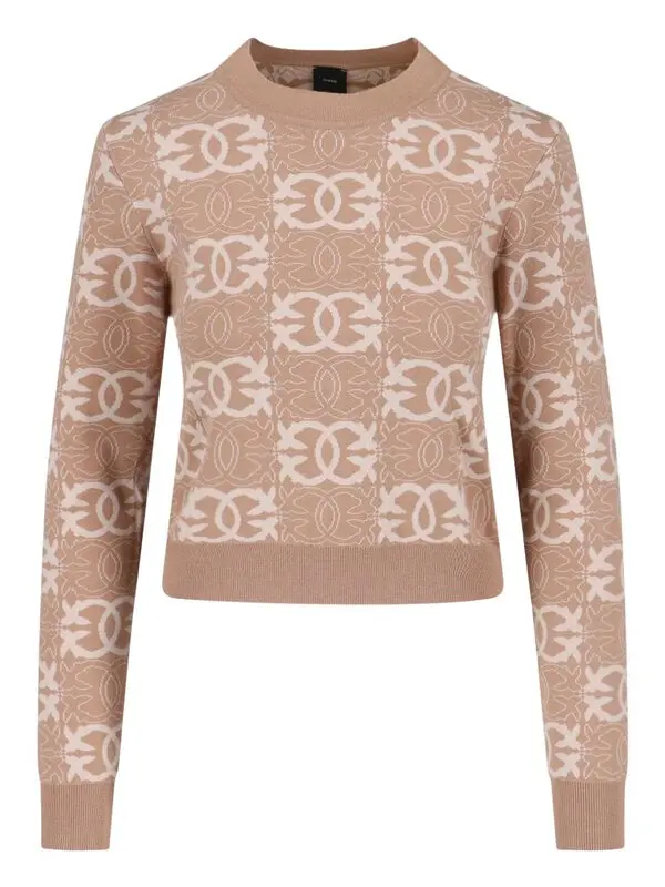 Pinko Love Birds Sweater - Brown