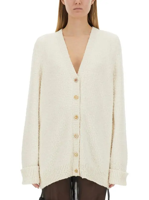 MAISON MARGIELA Oversized Cardigan - White
