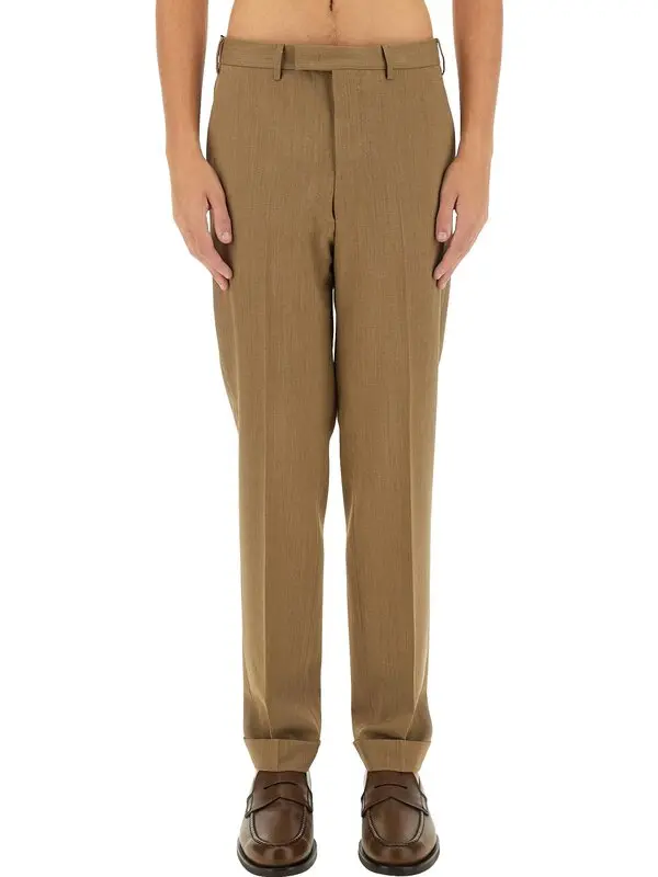 PT TORINO Straight Leg Trousers - Beige