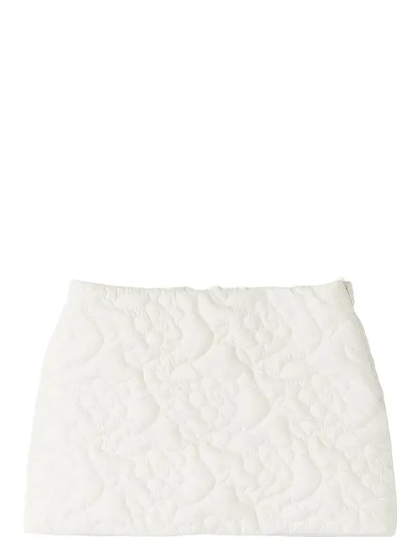 IL GUFO Quilted Skirt - White