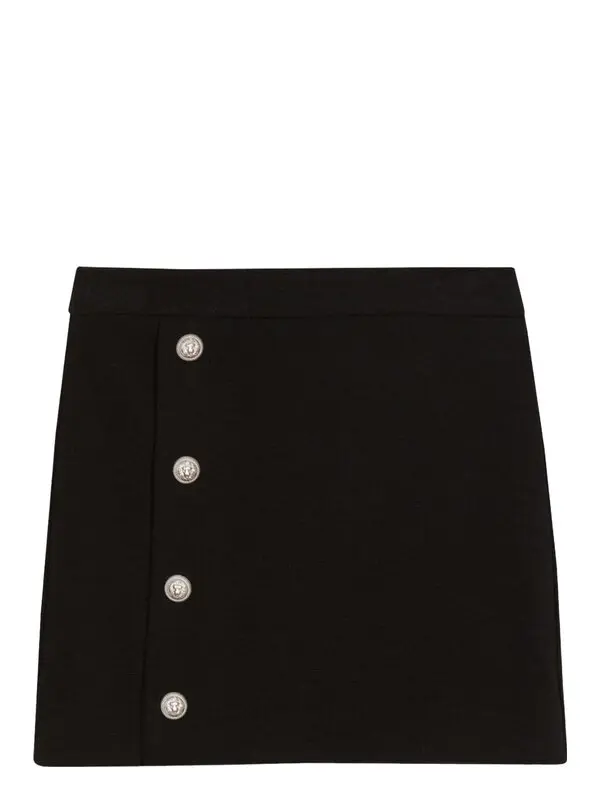 Balmain Knitted Skirt - Black